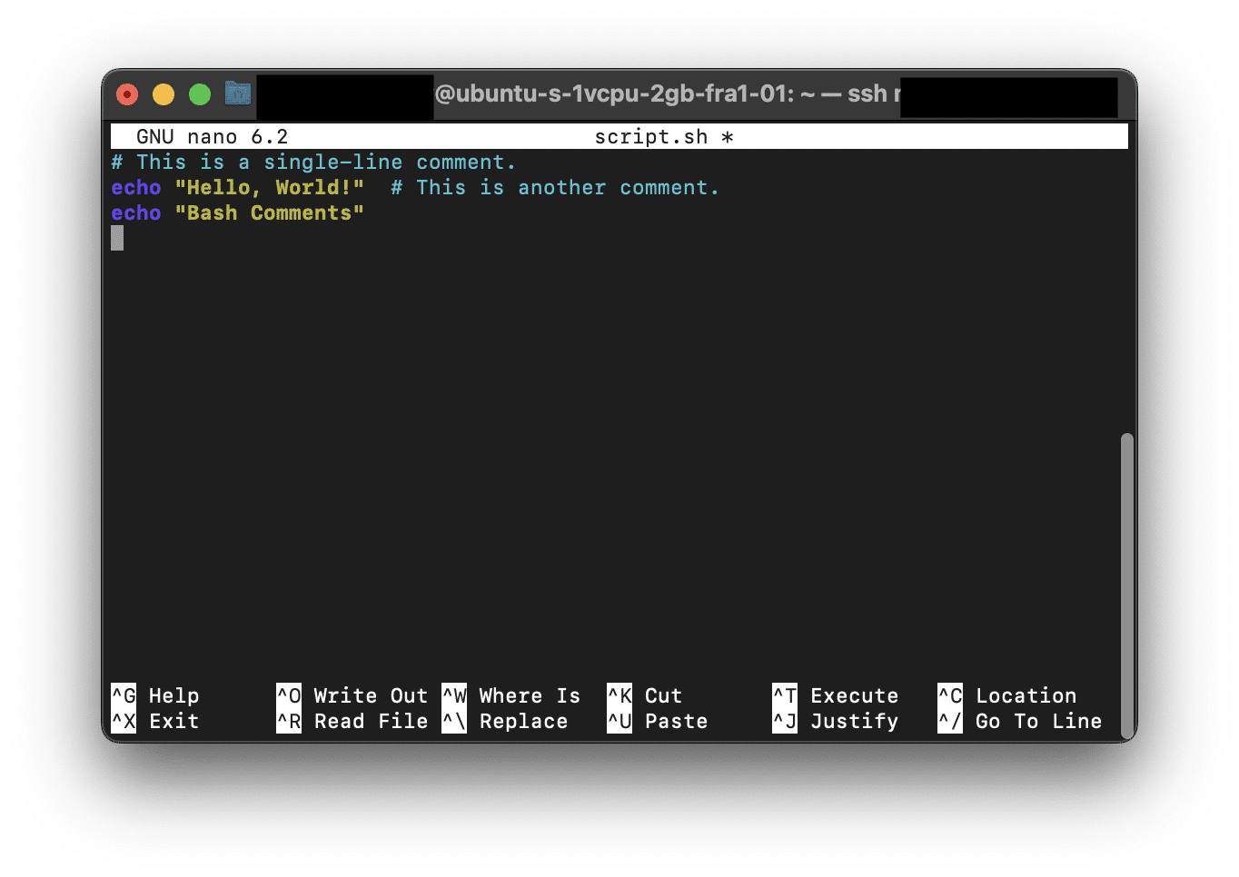 Bash commenting: 3 ways to use comments - Copahost